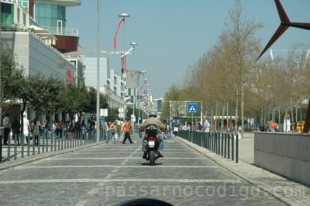 Uma zona de coexistência na via pública: